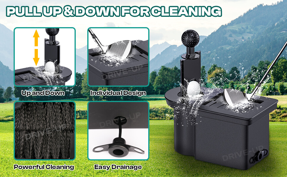 Universal Golf Club Cleaner and Ball Washer Kit | Drive-up
