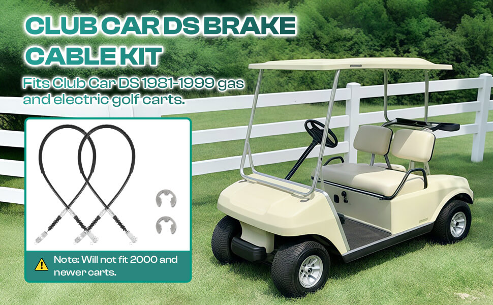 Club Car DS Brake Cable Kit 1981-1999 | Drive-up
