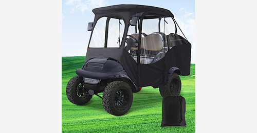 Drive-up Golf Cart Enclosure for 4-Passenger Club Car