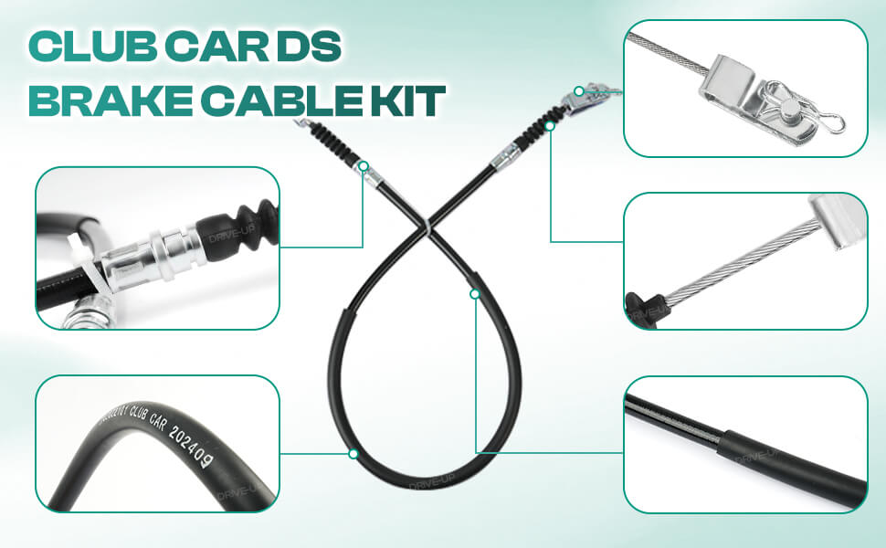 Club Car DS Brake Cable Kit 1981-1999 | Drive-up