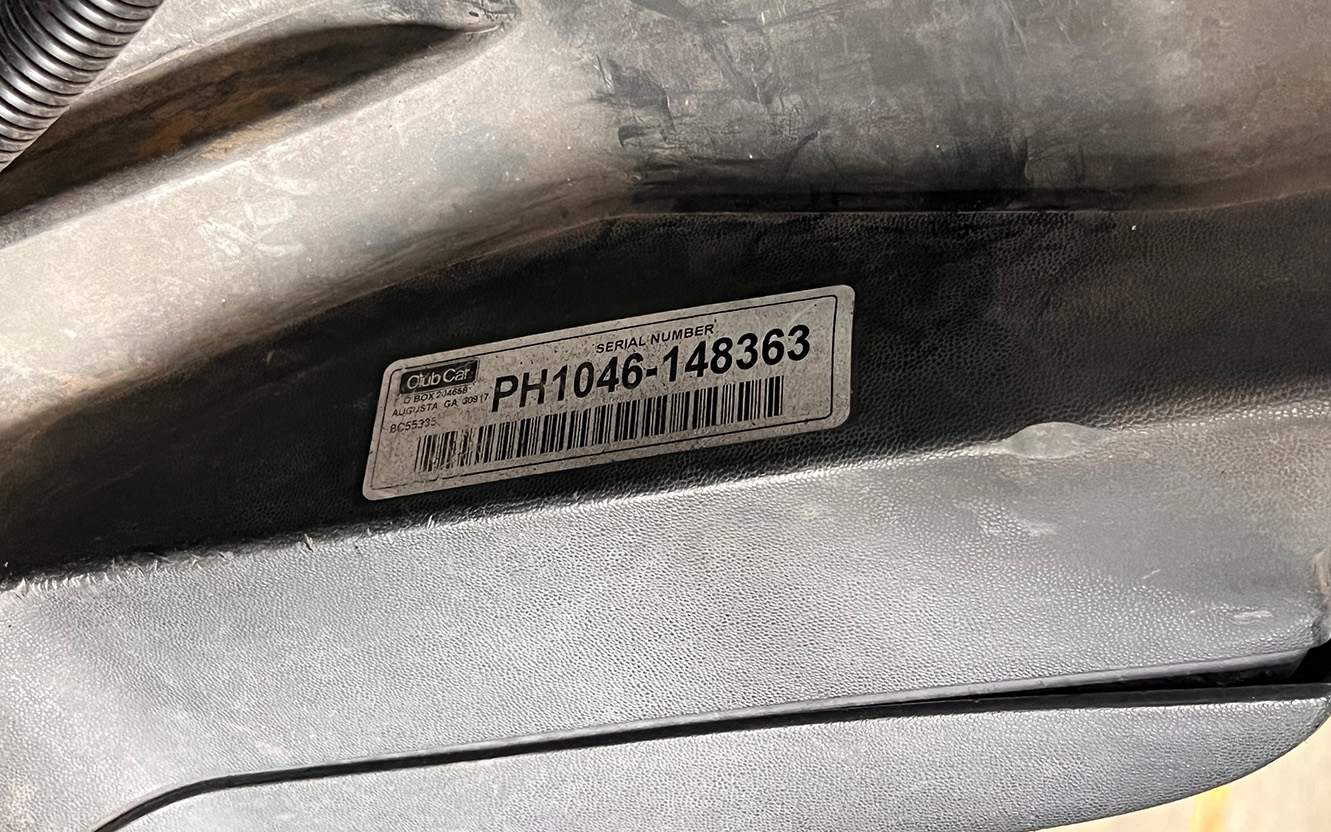 Club Car Serial Number Lookup | Year Model Guide | Drive-up