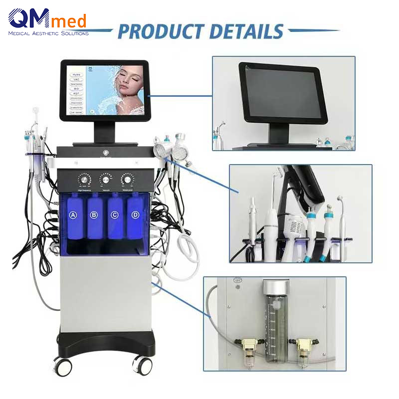 QM-690+ 14-in-1 Hydra Facial Machine — Professional Hydrodermabrasion ...