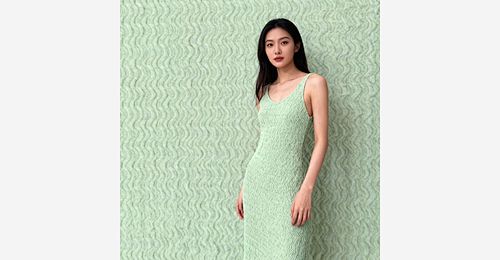 Warp-knitted Crepe Fabric , Zigger Pattern Fabric , Polyester Crepe ...
