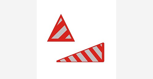 Projection triangle marker Load projection side marker