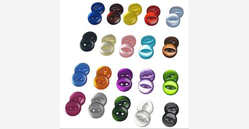 18L 2 Holes Rod Resin Shirt Button，，-DH TEXTILE