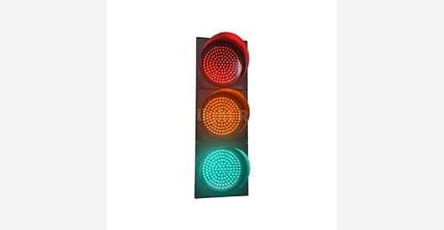 3 Section Clear Lens RYG Full Balll LED Traffic Vehicle Signal Light ...